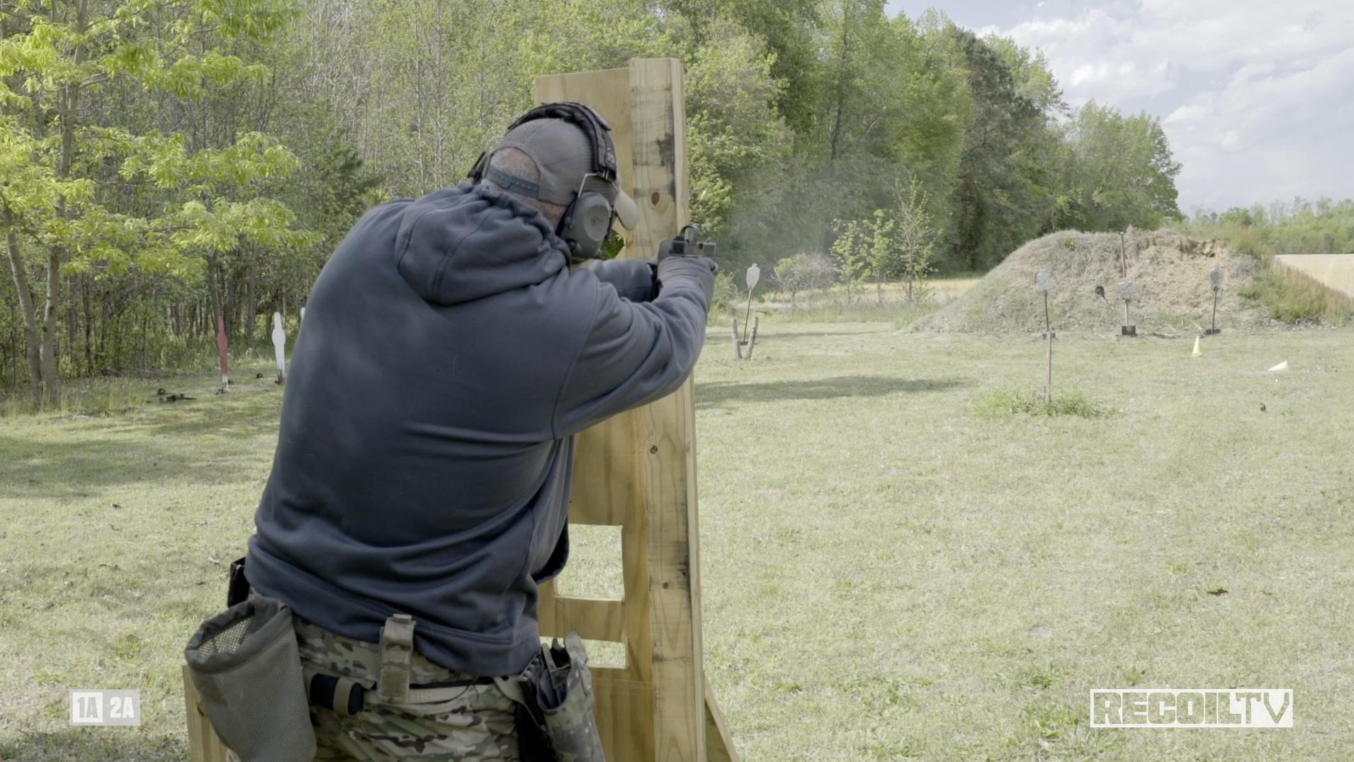 Shooting Around Cover with a Pistol | RecoilTV