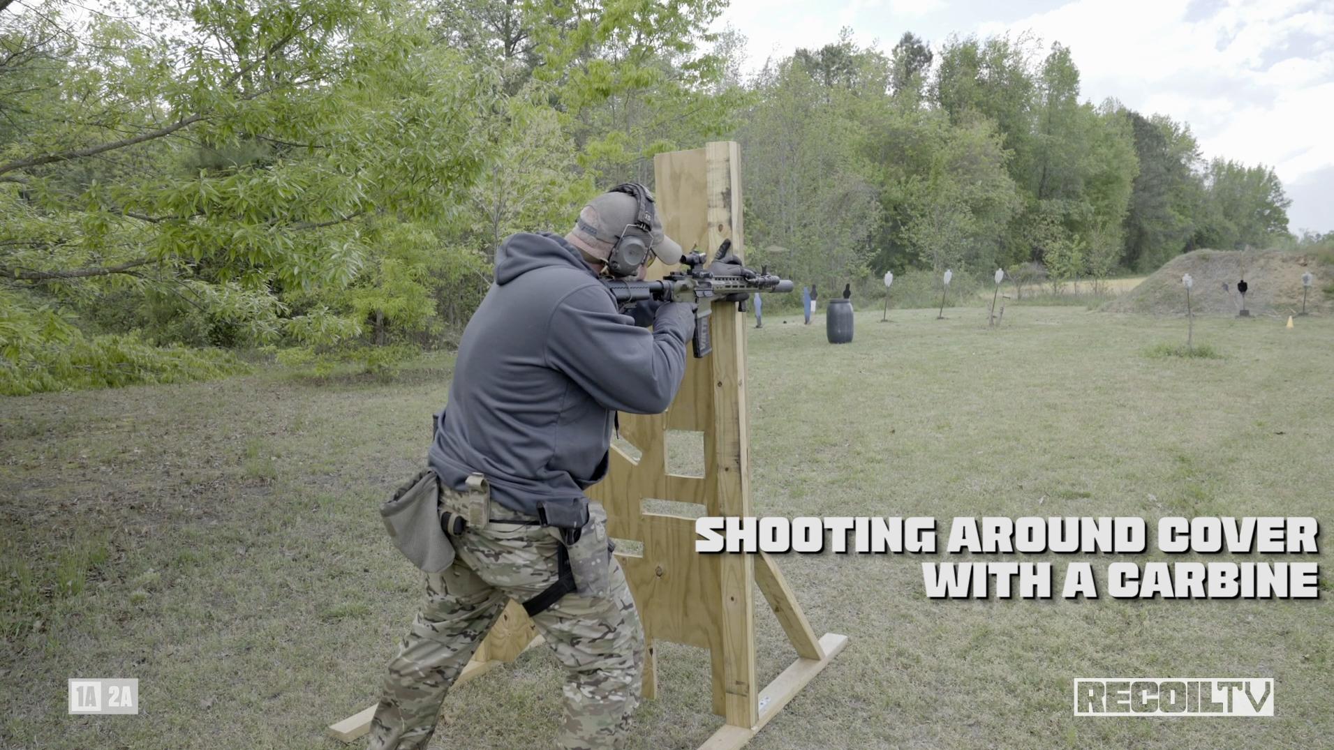 Shooting Around Cover With A Carbine | RecoilTV