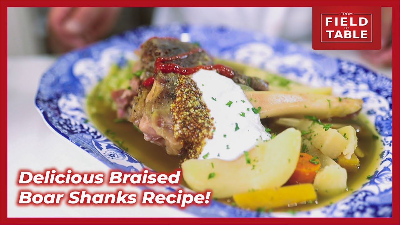 Easy Wild Pork Recipe! Braised Boar Shanks From Prep To Plate | RecoilTV